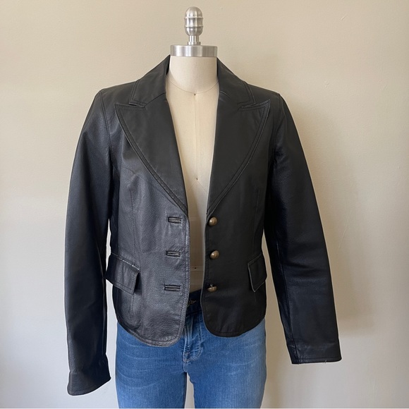 new directions | Jackets & Coats | Y2k Leather Jacket | Poshmark